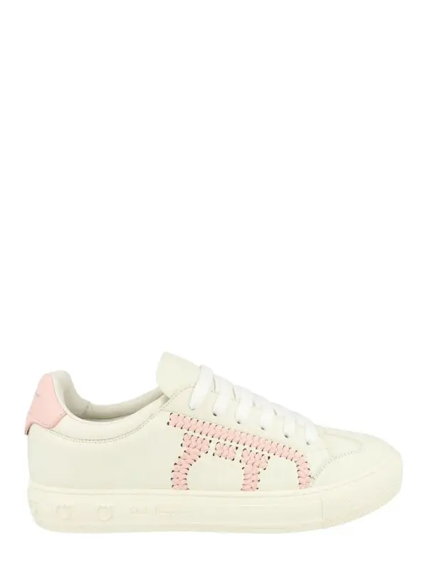 FERRAGAMO Wmns Pedros Gancini Low - White