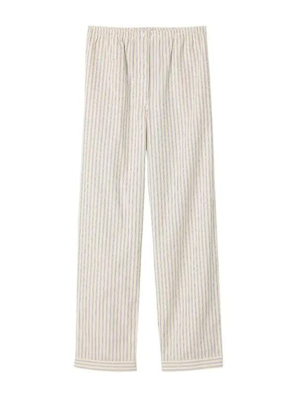Miu Miu Popeline Riga Trousers - White