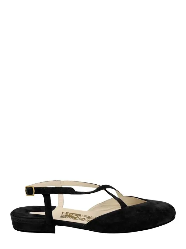 FERRAGAMO Wmns Oxalia Flat - Black
