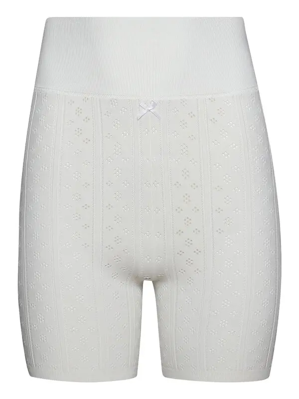 JW Anderson Pointelle Knit Shorts - White