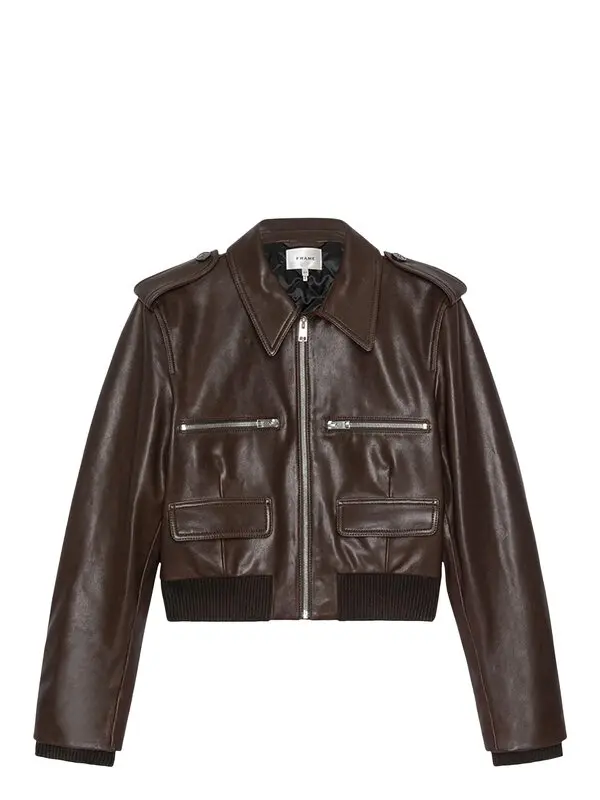 FRAME The Aviator Jacket - Brown