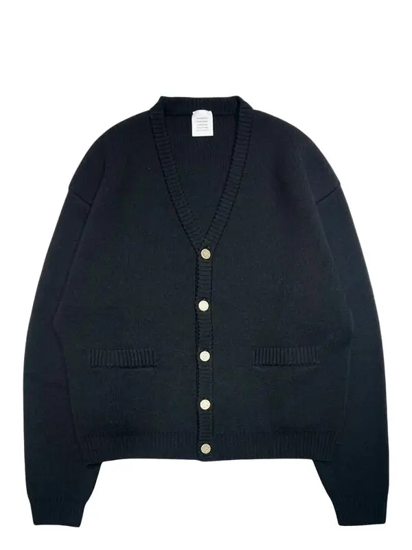 Vetements Leather Crosses Cardigan - Black