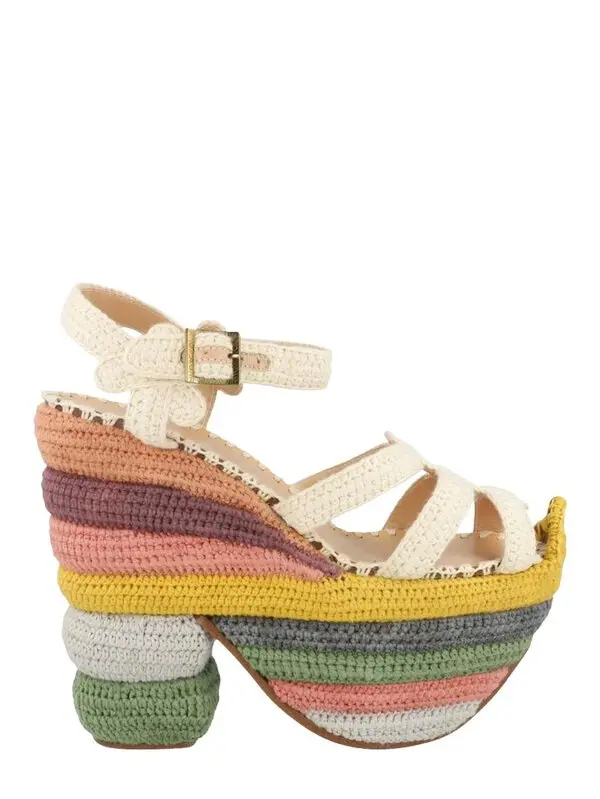 FERRAGAMO Rainbow Future Platform Sandals - Multicolor