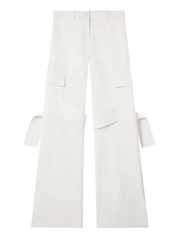 COURREGES Utility Chaps Cotton Trousers - White