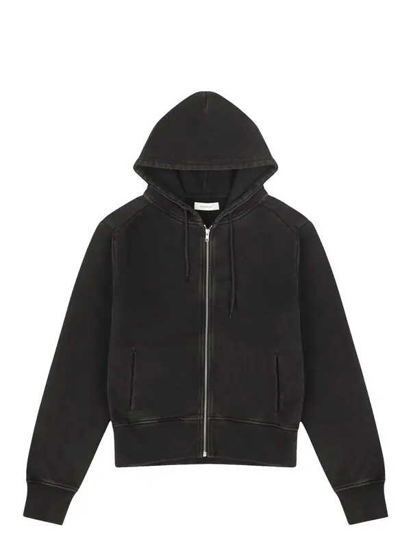 ENTIRE STUDIOS Slim Zip Up - Black
