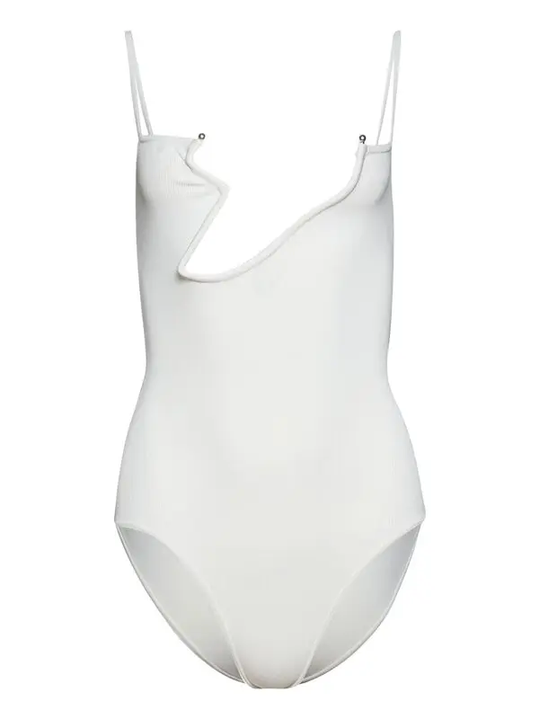 Christopher Esber Odessa Arced Knitted Bodysuit - White