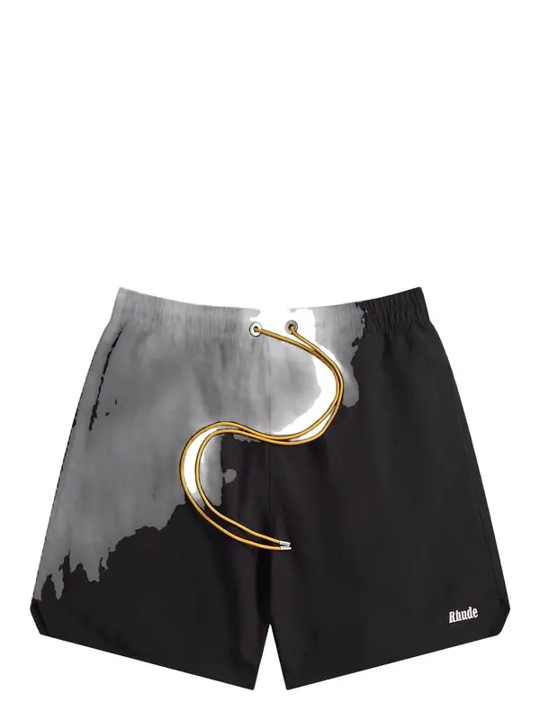 Rhude Classic Logo Swim Short - Black