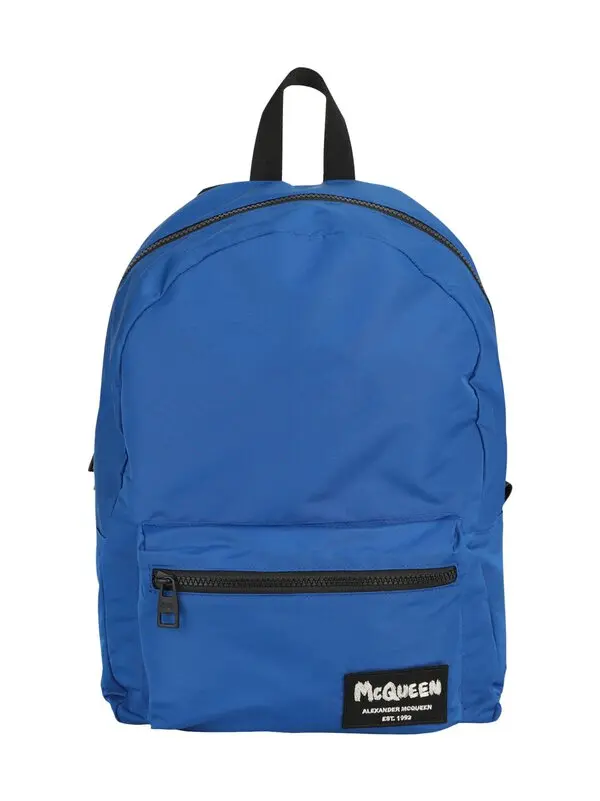 Alexander McQueen Graffiti Metropolitan Backpack - Blue
