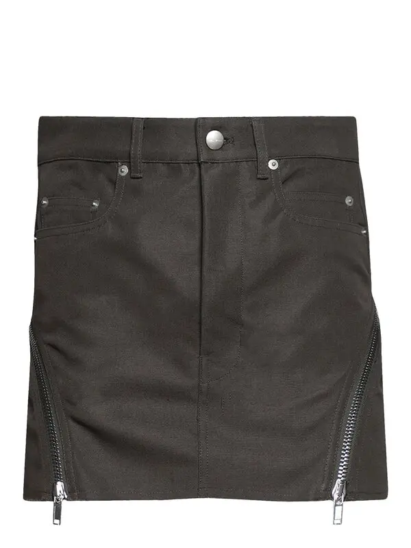 Rick Owens Bolan Banana Mini Skirt - Brown