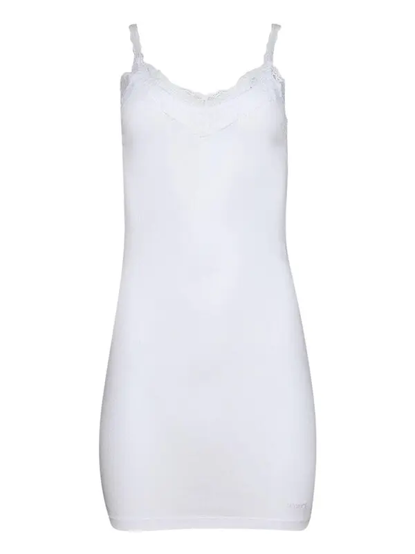 Vetements Lace Mini Tank Dress - White