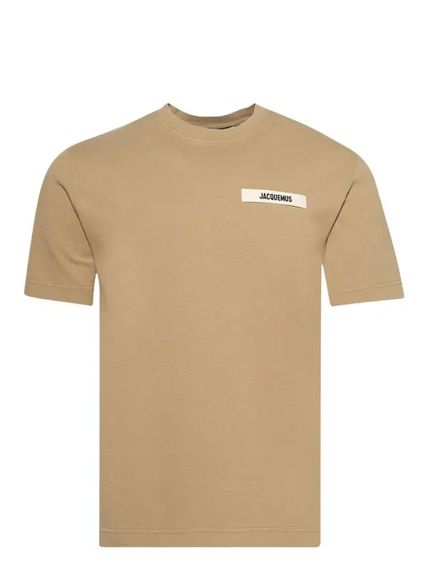 Jacquemus Le T-shirt Gros Grain - Tan