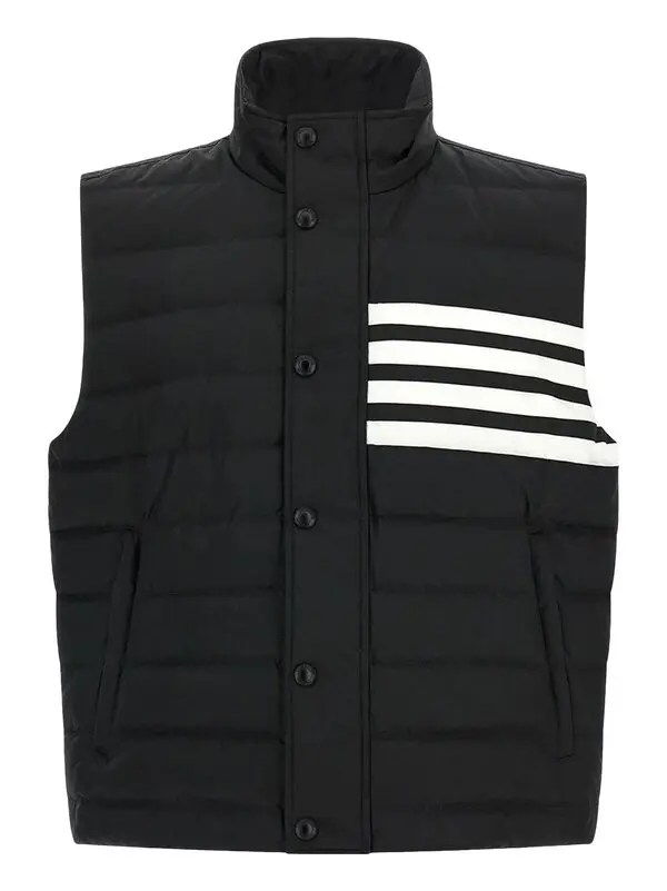 Thom Browne 4 Bar Downfill Vest - Black