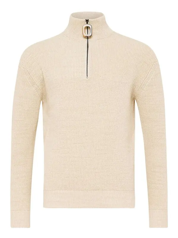 JW Anderson Half Zip Jumper - White