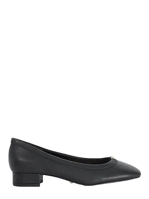 DUNE Leather Court Shoes - Black Leather
