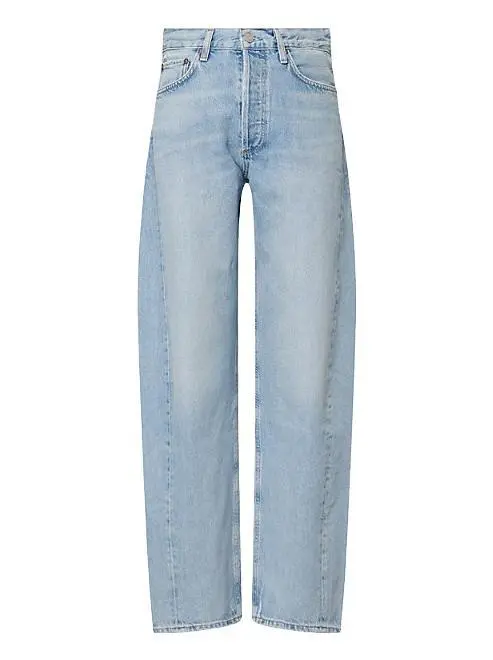 AGOLDE Luna Curved-leg Denim Jeans - Addition