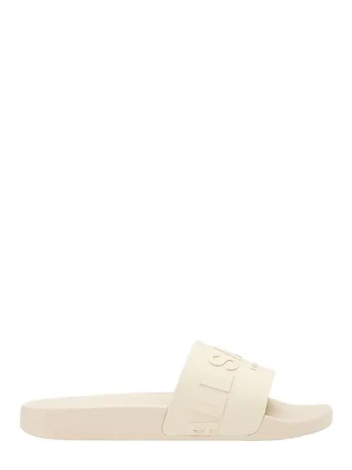ALLSAINTS Rubber Slides - Chalk White