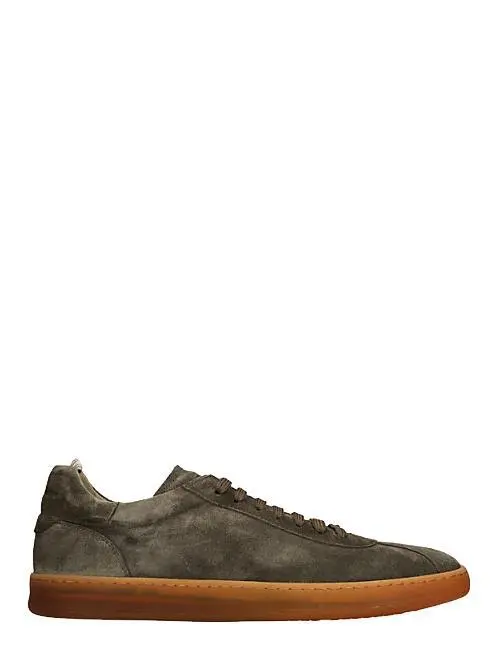 Officine Creative Halo Suede Trainers - Khaki