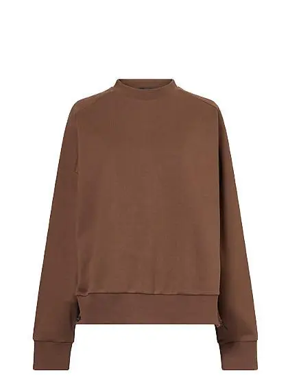 Moncler Cotton-jersey Sweatshirt - Brown