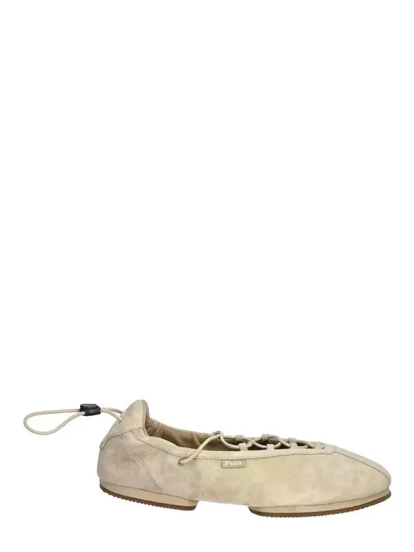 Polo Ralph Lauren Lace-up Ballet Flats - Neutrals