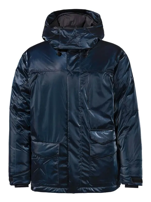 Perfect Moment Max Down Parka Jacket - Blue-liquid