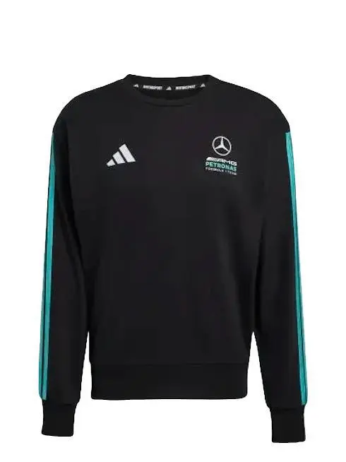 Adidas Mercedes Amg Petronas Formula 1 Team Dna Sweatshirt - Black Semi Mint Rush
