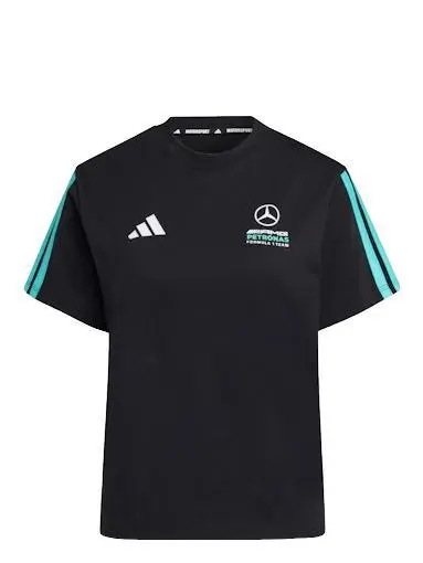 Adidas Mercedes Amg Petronas Formula 1 Team Dna Tee Shirt - Black Semi Mint Rush