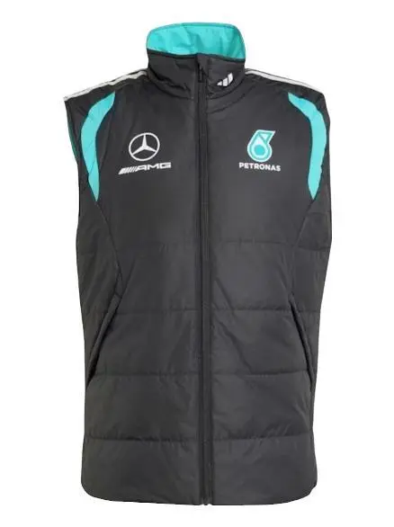 Adidas Mercedes Amg Petronas Formula 1 Team Mechanics Vest - Black Grey Two