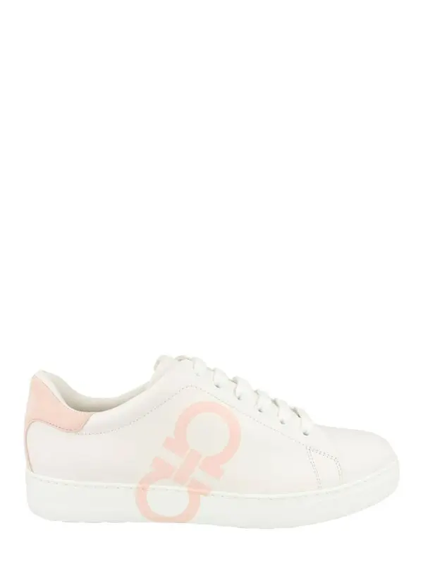 FERRAGAMO Leather Low-top Sneakers - White