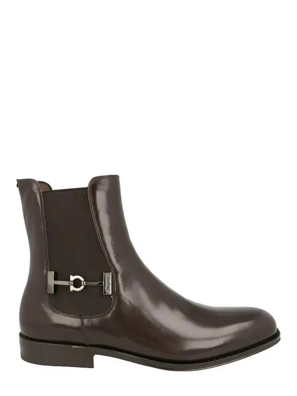 FERRAGAMO Isidoro Chelsea Boots - Dark Brown