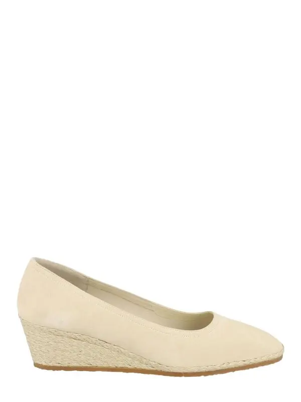 FERRAGAMO Campy Archive Limited Edition 1976 Espadrille Wedges - Bone