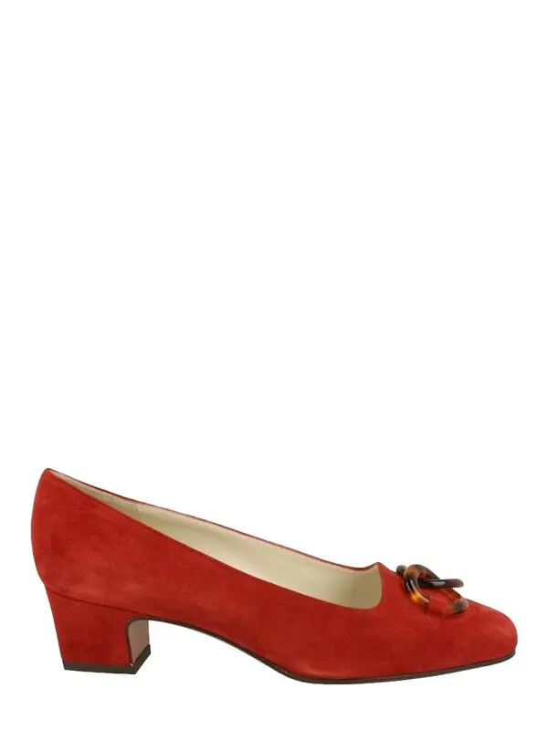FERRAGAMO Suede Archive Limited Edition 1968 Germaine Pumps - Red