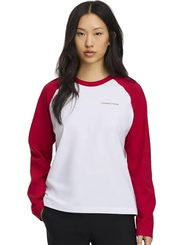 Canada Goose Eryn Long Sleeve T-shirt - Carmine Red
