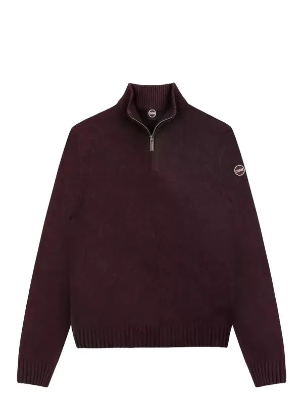 COLMAR Zip Mock-neck Jumper - Purple