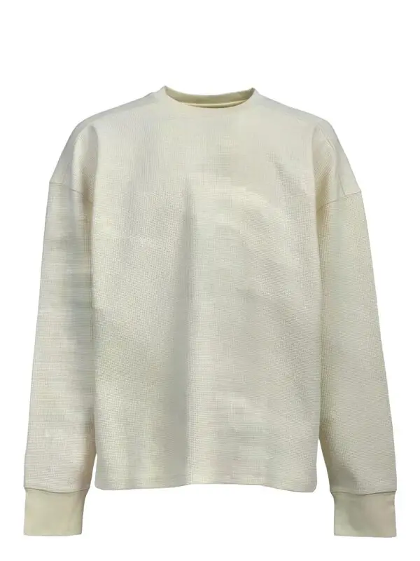 BREATH Waffle-knit Long-sleeve T-shirt - Neutrals
