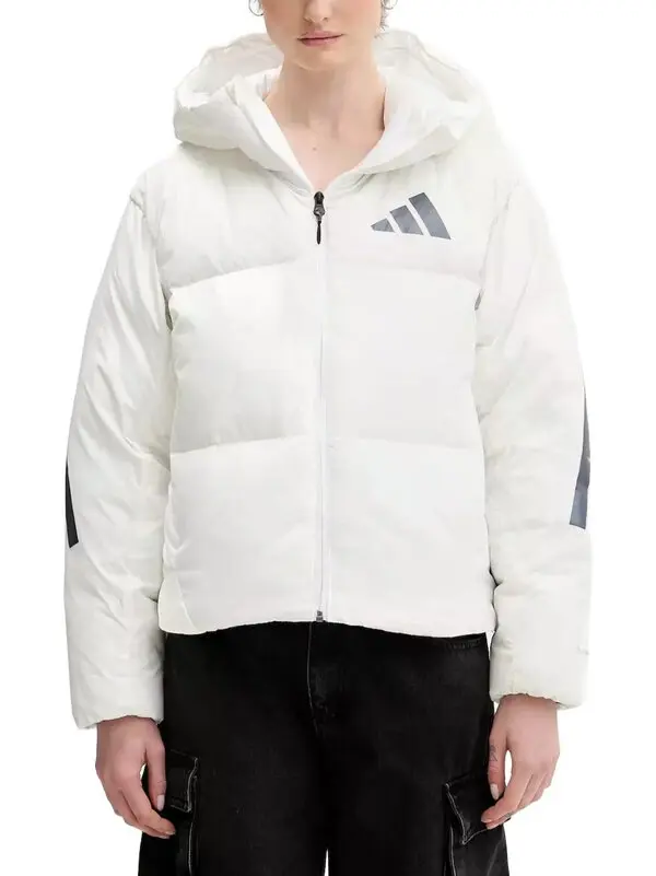 Adidas Hooded Puffer Jacket - White