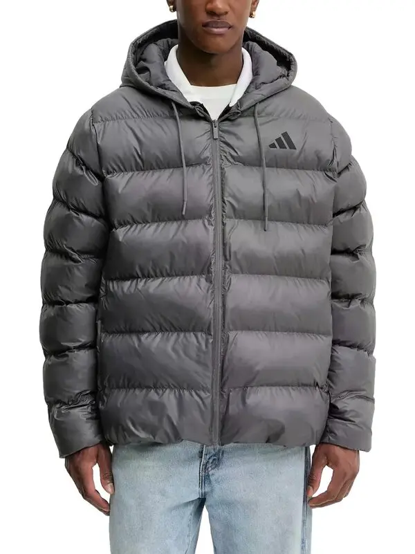 Adidas Hooded Puffer Jacket - Grey