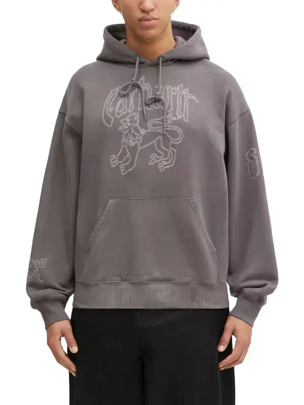 Carhartt Work In Progress Graphic Hooded Sweatshirt - Grey