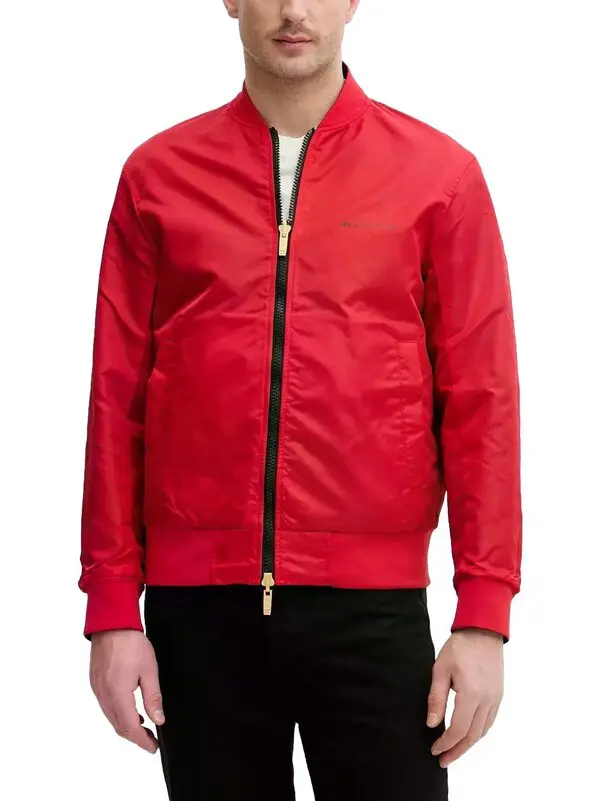 Armani Exchange Logo-print Bomber Jacket - Red