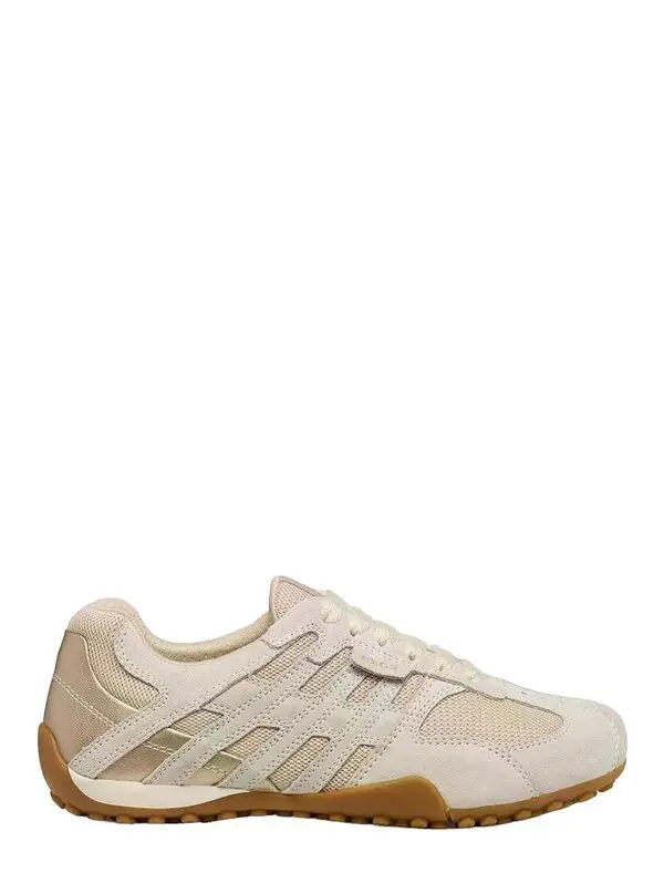 Geox Panelled Cutout Sneakers - Neutrals