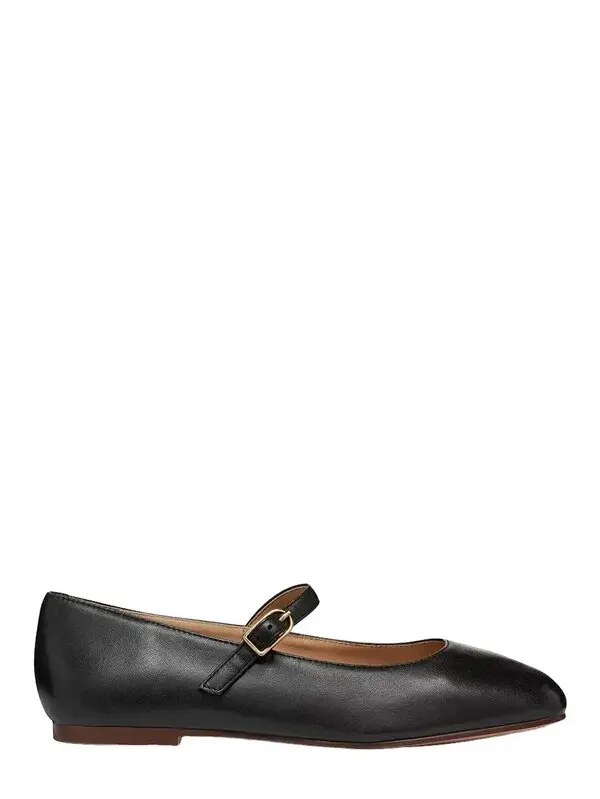 Geox Buckle-strap Ballerina Flats - Black