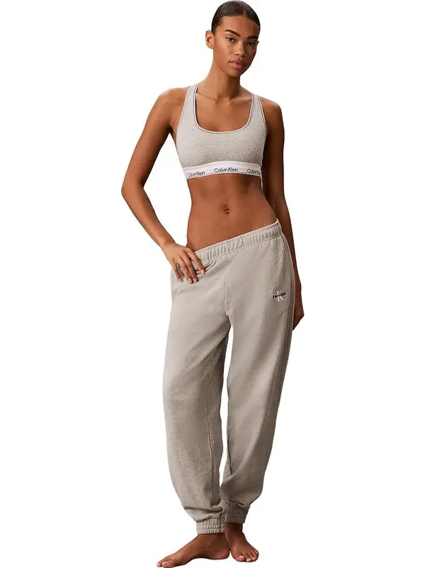 Calvin Klein Cotton Blend Terry Joggers - Grey Heather