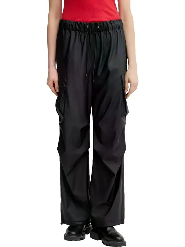 Rains Drawstring Cargo Pants - Black