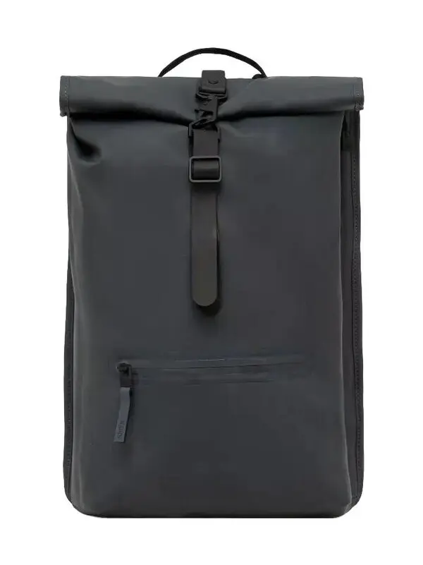 Rains Rolltop Backpack With Buckle - Grey