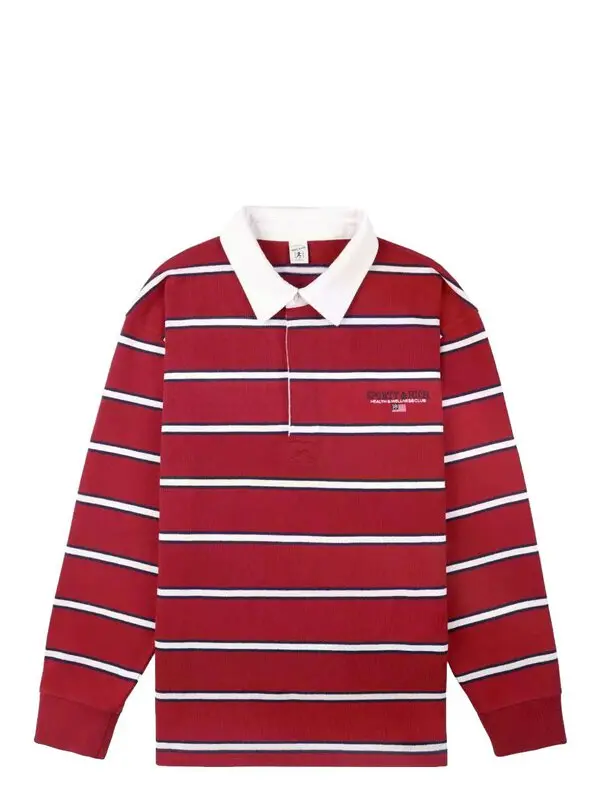 SPORTY & RICH Striped Long-sleeve Top - Red