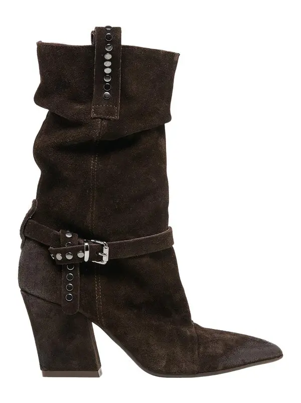 DOLCEVITA Morla Suede Boots - Dk Brown Suede