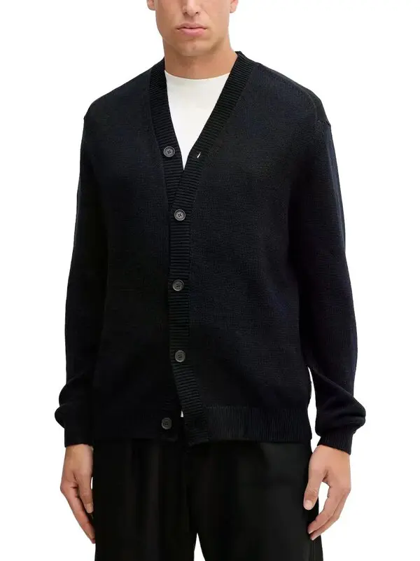 Armani Exchange V-neck Cardigan - Blue