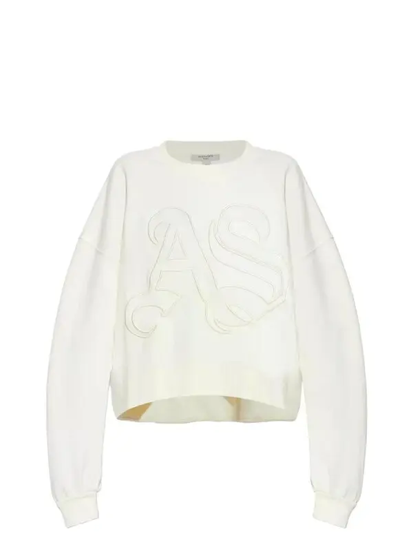 ALLSAINTS Embroidered Sweatshirt - Neutrals