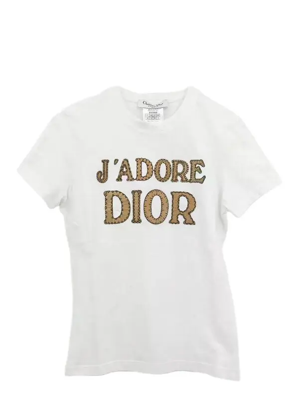 Dior 2003 Logo-appliqué T-shirt - White