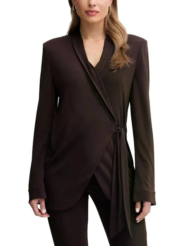 GAUDI Tie-waist Blazer - Brown