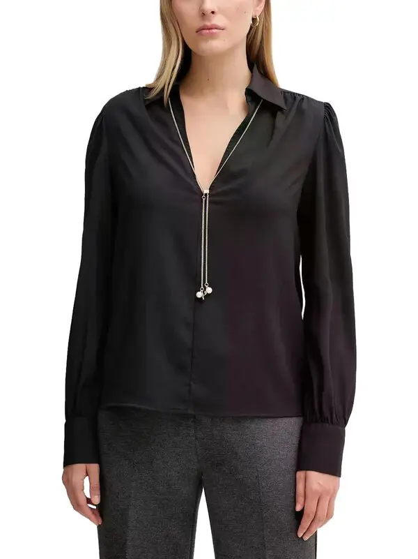GAUDI Embellished Long Sleeve Shirt - Black